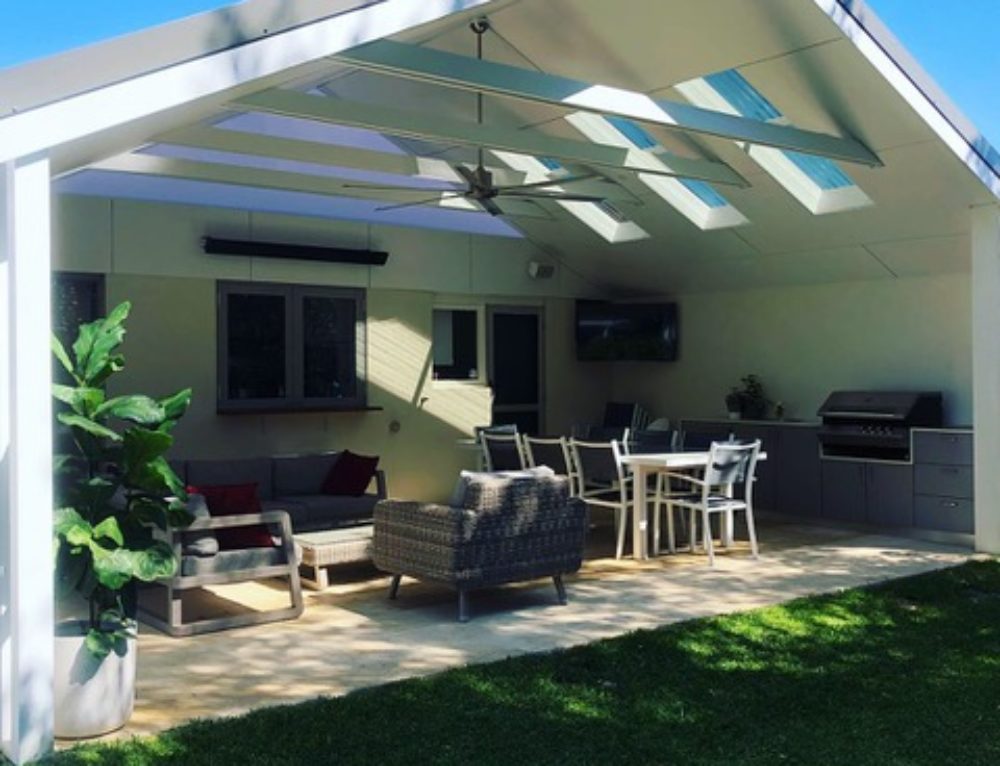 Skillion Hamptons Style Patio | Perth Timber Patios