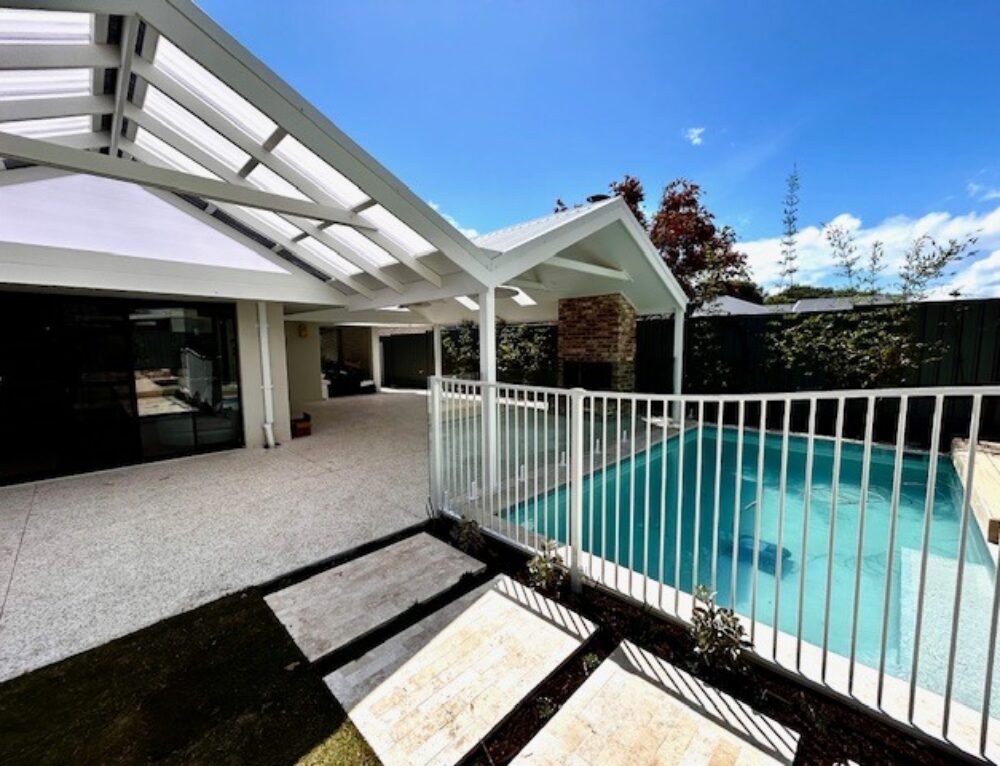 Skillion Hamptons Style Patio | Perth Timber Patios